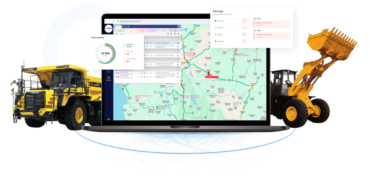 Heavy Equipment Tracking Solutions - Aditi Tracking